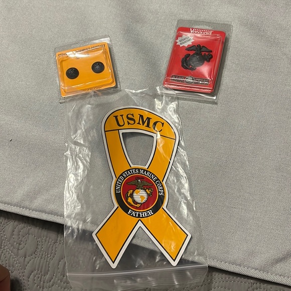 Accessories | Miscellaneous Usmc Magnet And Buttons | Poshmark